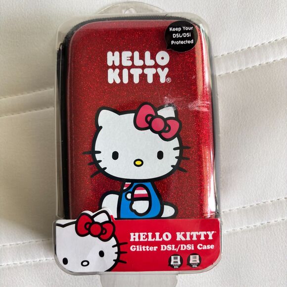 Sanrio | Other | Vintage 20 Hello Kitty Red Glitter Nintendo Dsldsi ...